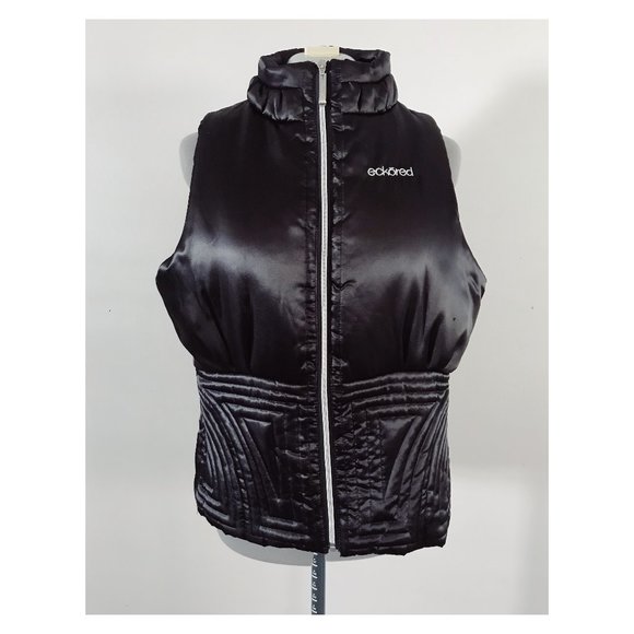 Ecko Unlimited | Jackets & Coats | Ecko Red Black Satin Puffer Vest Sz ...